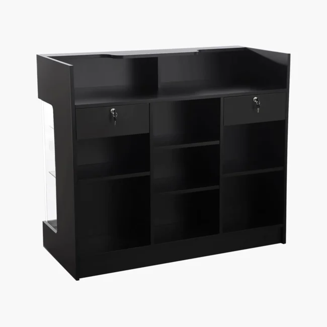 4’Ft Ledge Top Checkout Counter With Front Showcase