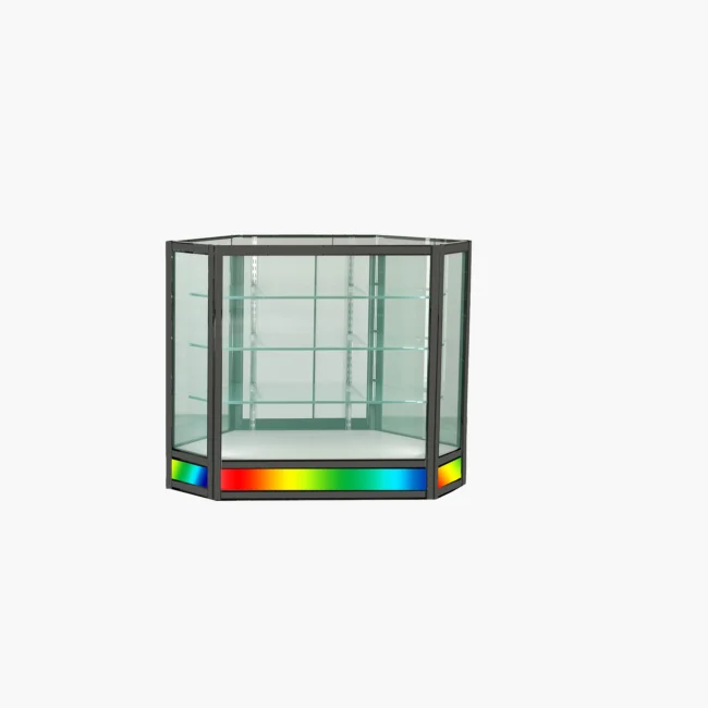 Extra Vision Corner Showcase with RGB Chasing Light